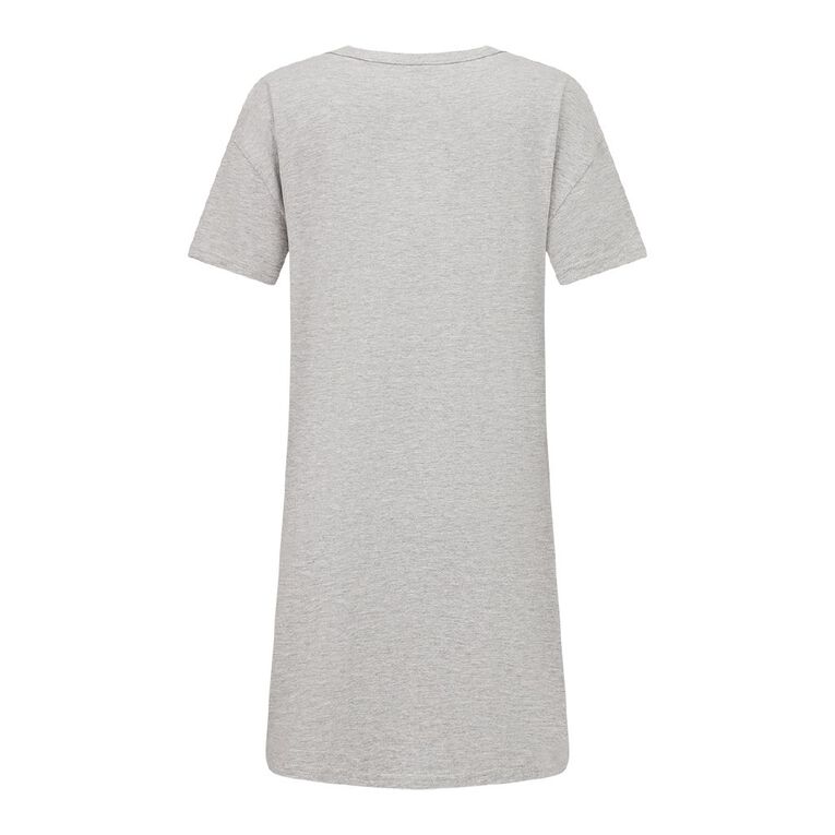 H&H Women's Knit Nightie Grey Mid | The Warehouse