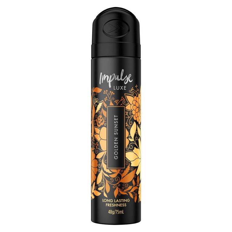 Impulse Luxe Body Spray Golden Sunset 75ml | The Warehouse