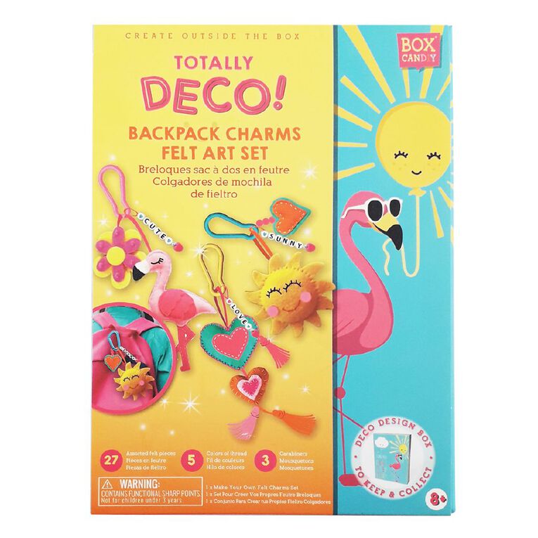 Totally Deco Backpack Charms Felt Craft Kit | The Warehouse