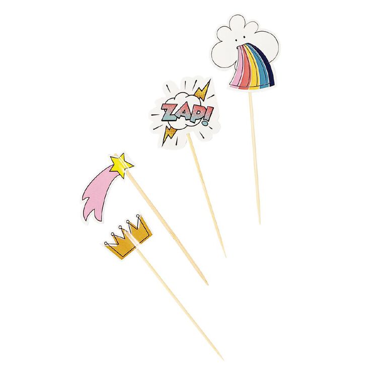 Party Inc Superhero Cake Topper Set 4 Piece | The Warehouse