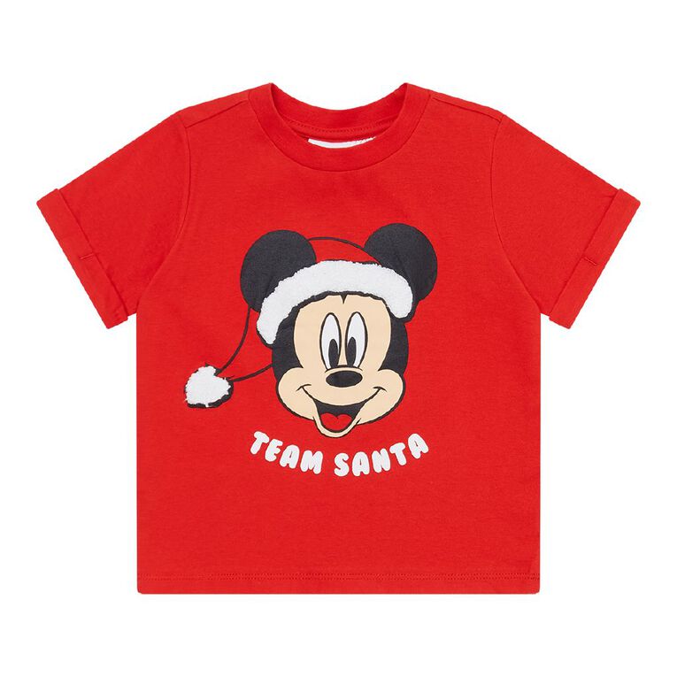 Mickey Mouse Christmas Tee Red Mid | The Warehouse
