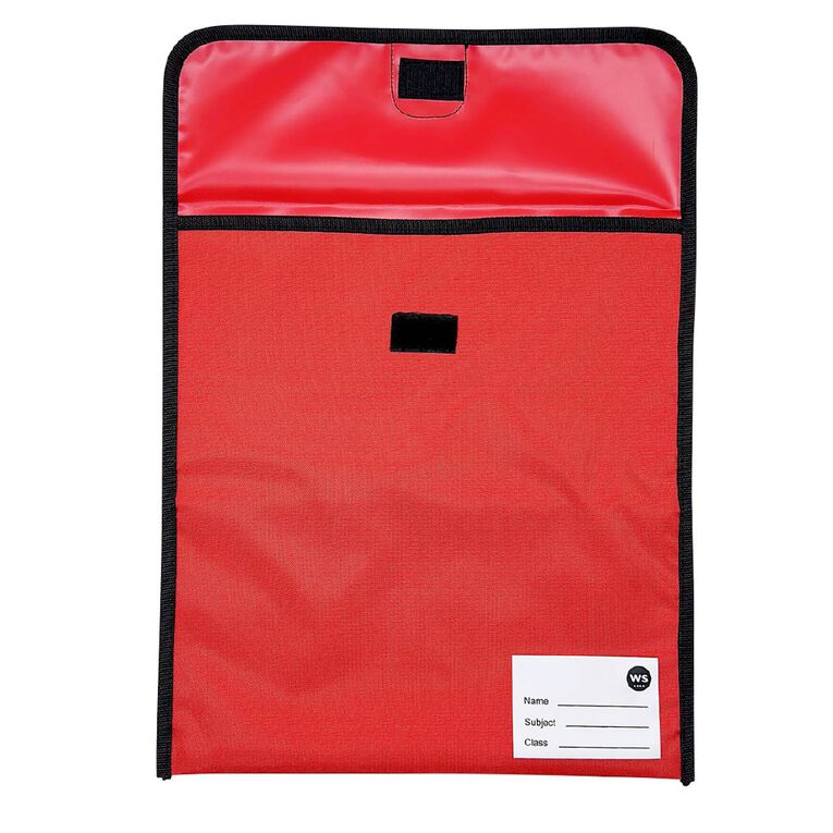 WS Book Bag 330mm x 360mm Red Red | The Warehouse