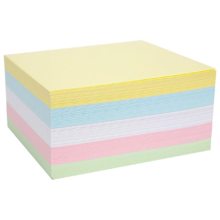 WS Memo Cube Refill Half Size Multi-Coloured Multi-Coloured | The Warehouse