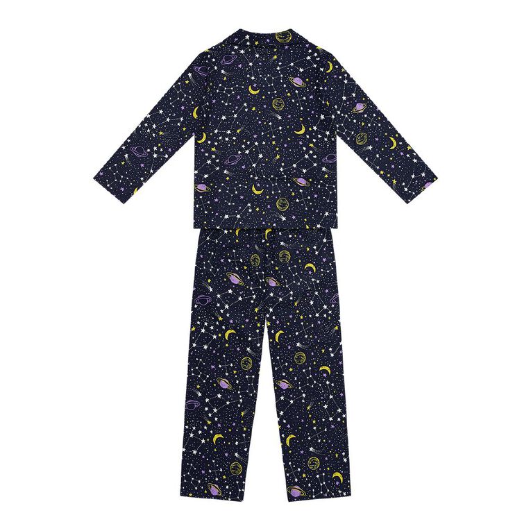 H&H Girls' Packed FLannel Pyjamas Set Blue Dark | The Warehouse