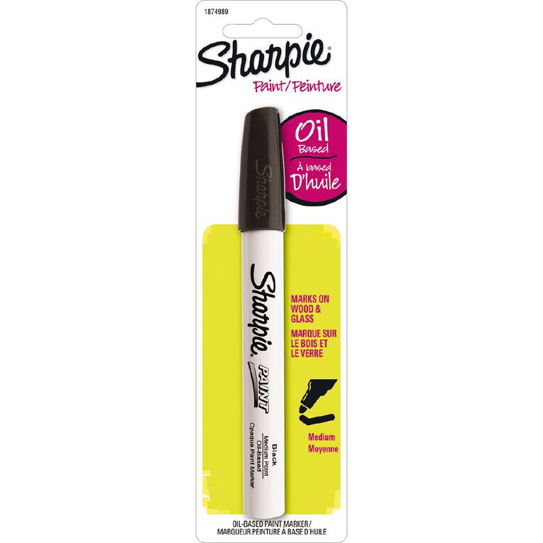 Sharpie Oil-Based Medium Point Paint Marker Black 1 Pack | The Warehouse