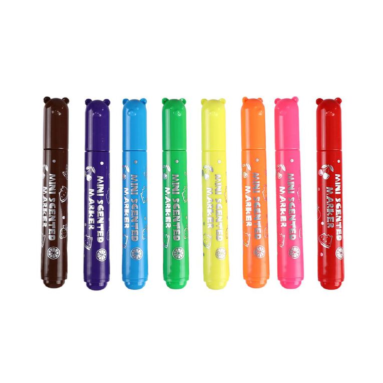 Mini Scented Markers 8 Colours | The Warehouse