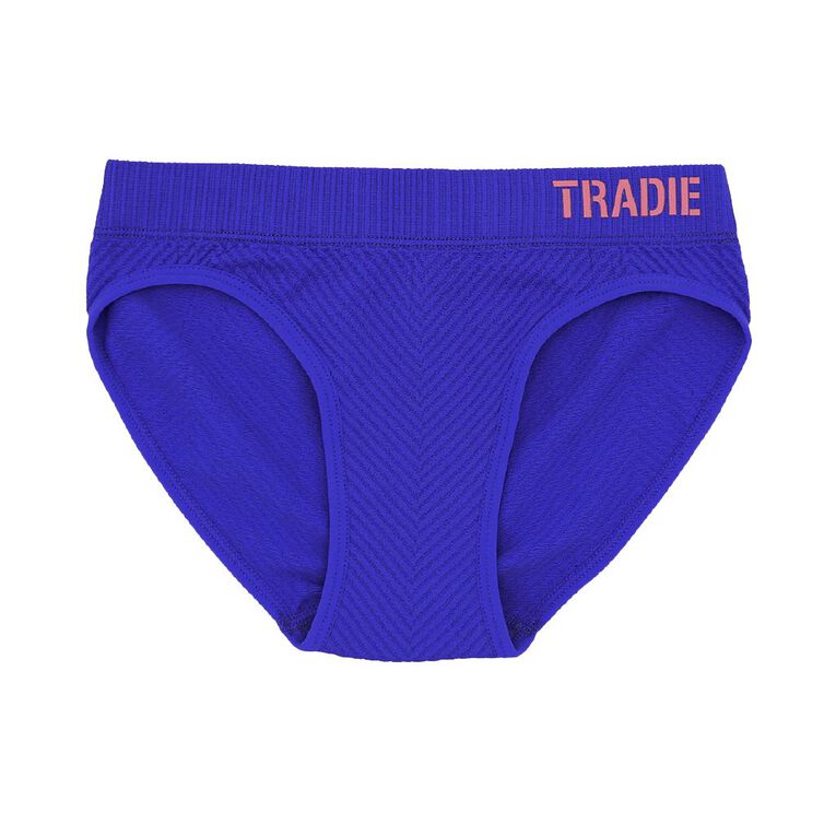 Tradie Girls' Seamfree Bikini 2 Pack Blue/Pink | The Warehouse