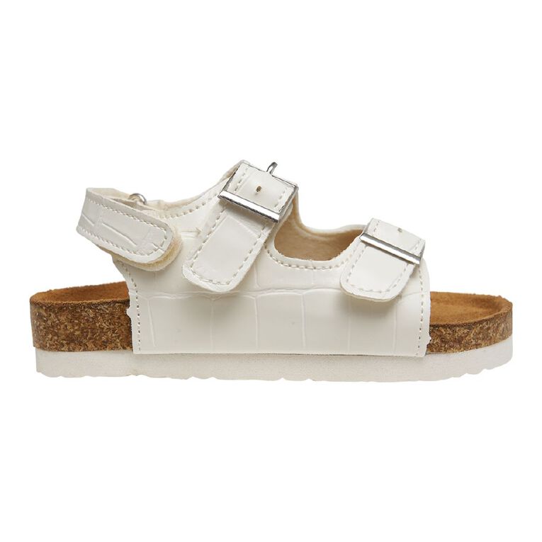 Young Original Junior Kid's Recife Back Strap Sandals White | The Warehouse