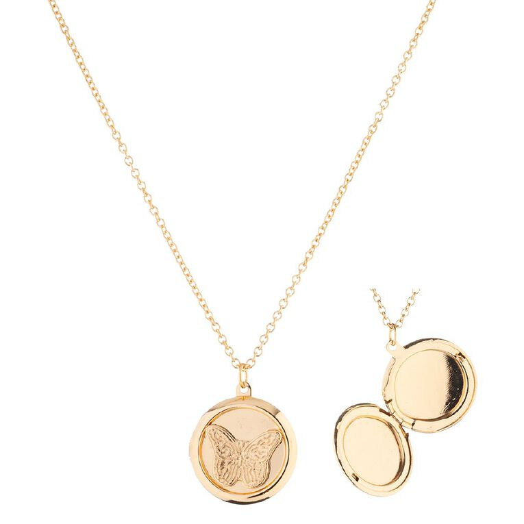 Young Original Kids' Butterfly Locket Necklace | The Warehouse