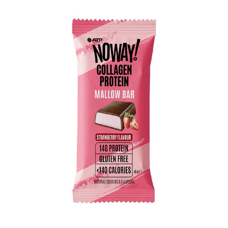NoWay Collagen Marshmallow Bar Strawberry 60g | The Warehouse