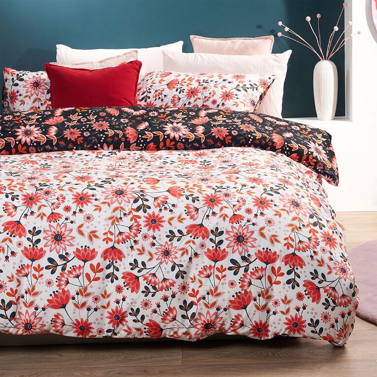 Living & Co Reversible Duvet Cover Set Clara Multi-Coloured Multi ...