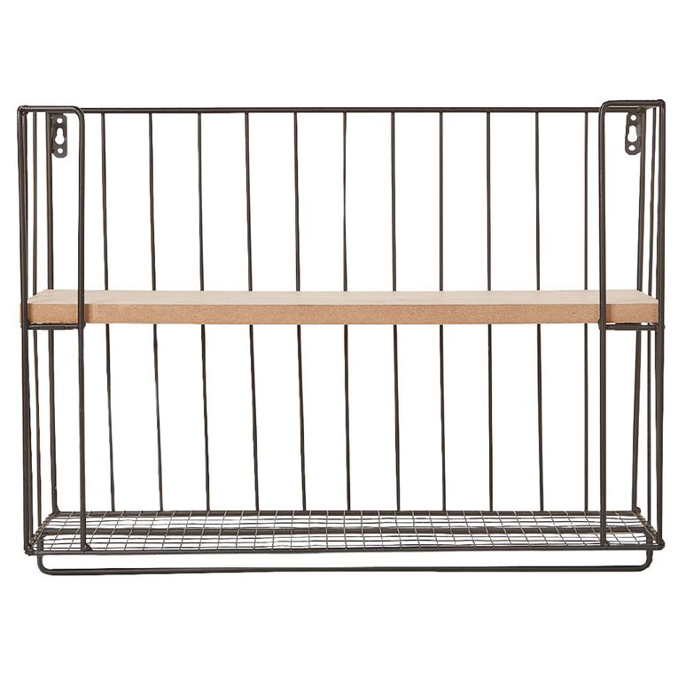 Living And Co 2 Tier Wall Shelf at Rodney Swisher blog