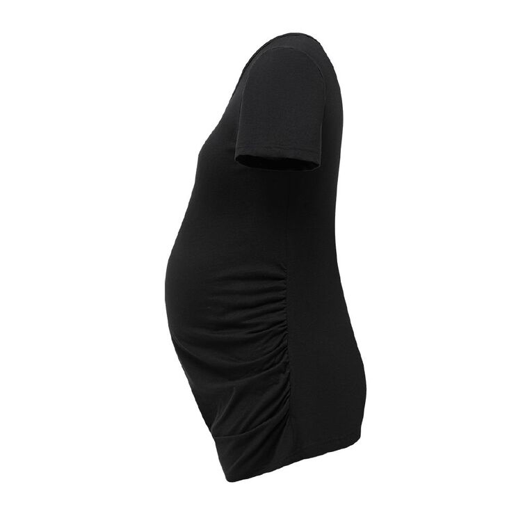 H&H Maternity Basic Tee Black | The Warehouse