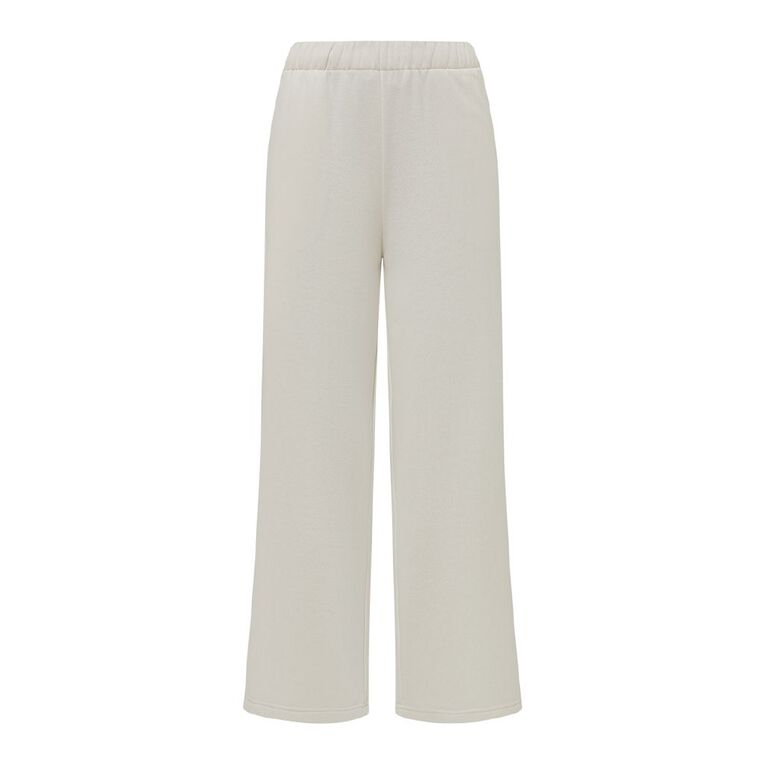 H&H Women's Wide Leg Track Pant Cream | The Warehouse