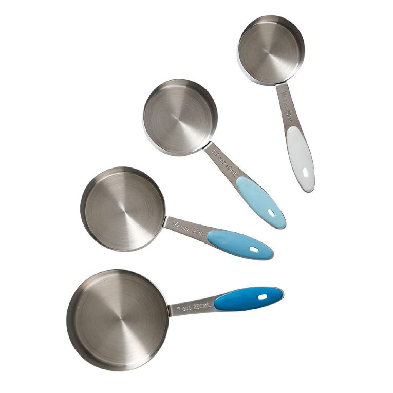 Living & Co Stainless Steel Measuring Cups Blue Blue | The Warehouse