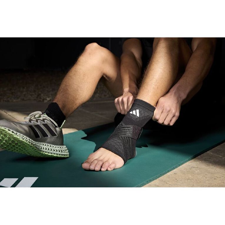 Adidas Aeroready Ankle Support Black Large Black | The Warehouse