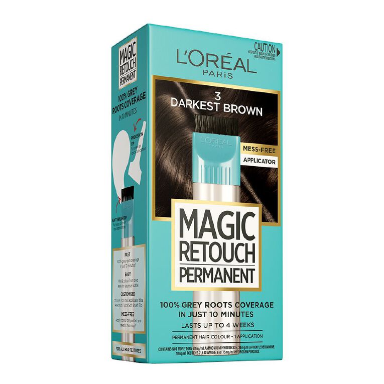 L'Oreal Paris L'Oreal Paris Magic Retouch Permanent 3 Darkest Brown ...