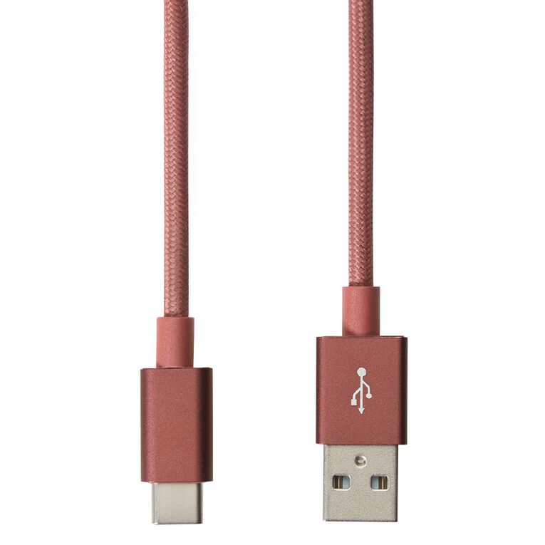 Poppy USB-C Cable Burnt 2m | The Warehouse