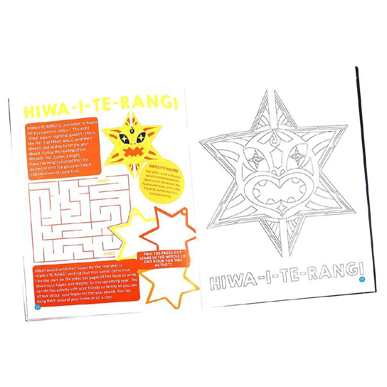 Matariki Colouring & Activity Book by Isobel Te Aho-White | The Warehouse