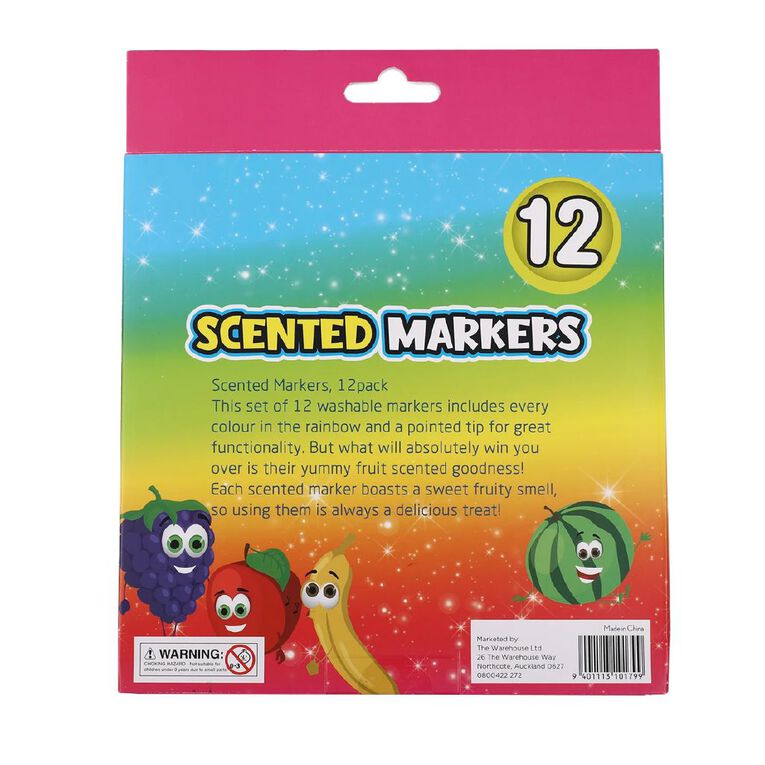 Scented Markers 12 Pack | The Warehouse