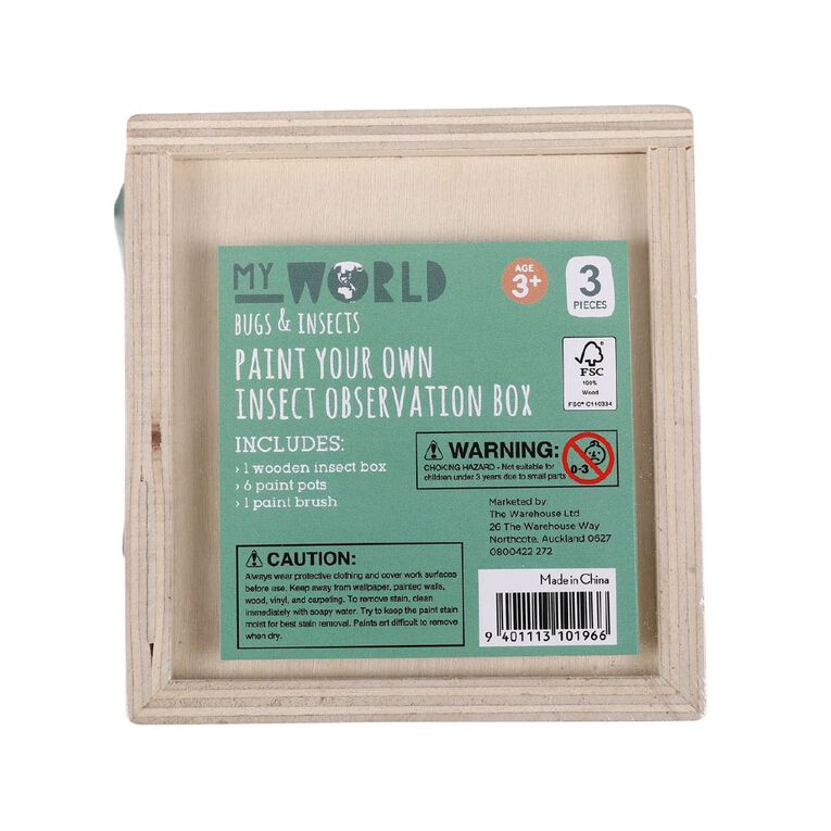 Paint Your Own Insect Observation Box | The Warehouse