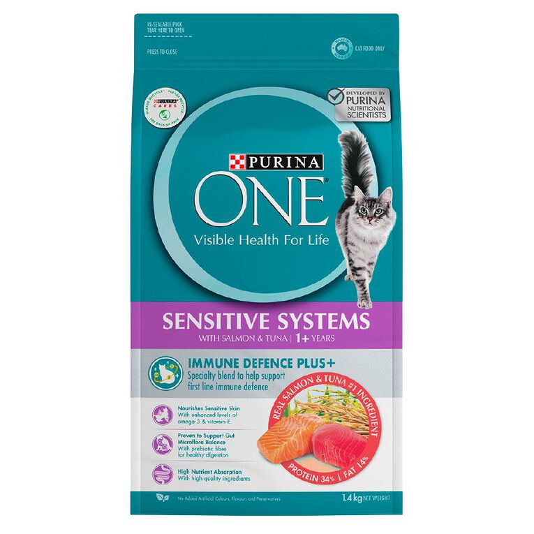 Purina ONE Plus Sensitive Skin Stomach Dry Cat Food Purina