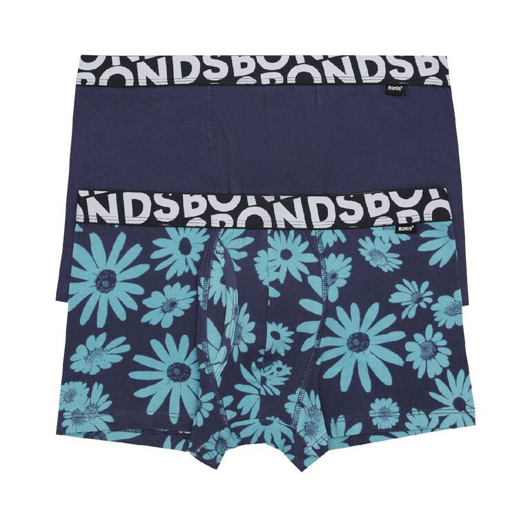 B FOR BONDS Mens Trunks 2 Pack Blue | The Warehouse