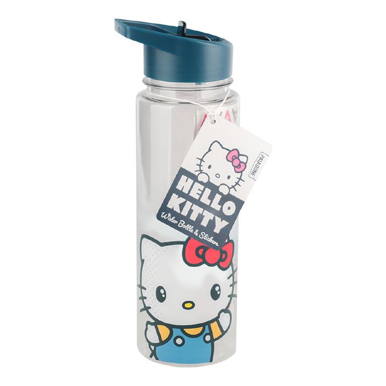 Hello Kitty Water Bottle with Stickers | The Warehouse