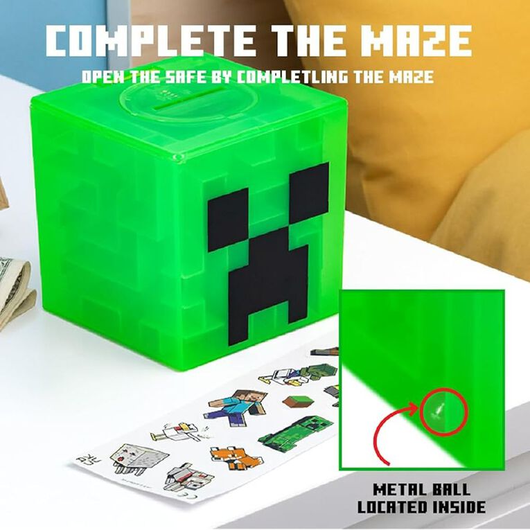 Paladone Minecraft Creeper Maze Safe | The Warehouse