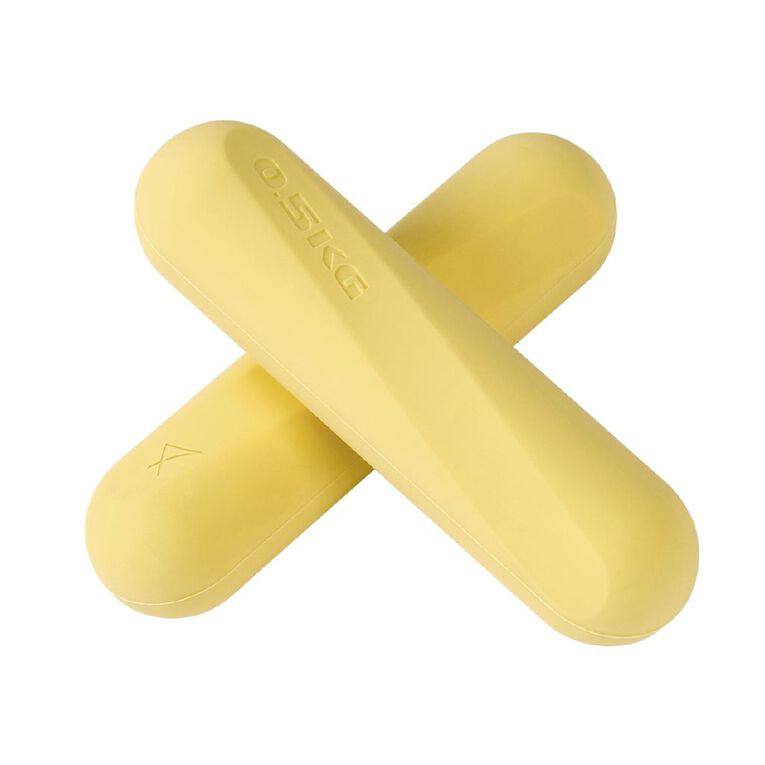 Active Intent Fitness Silicone Hand Weights 0.5kg Yellow 2 Pack Yellow ...