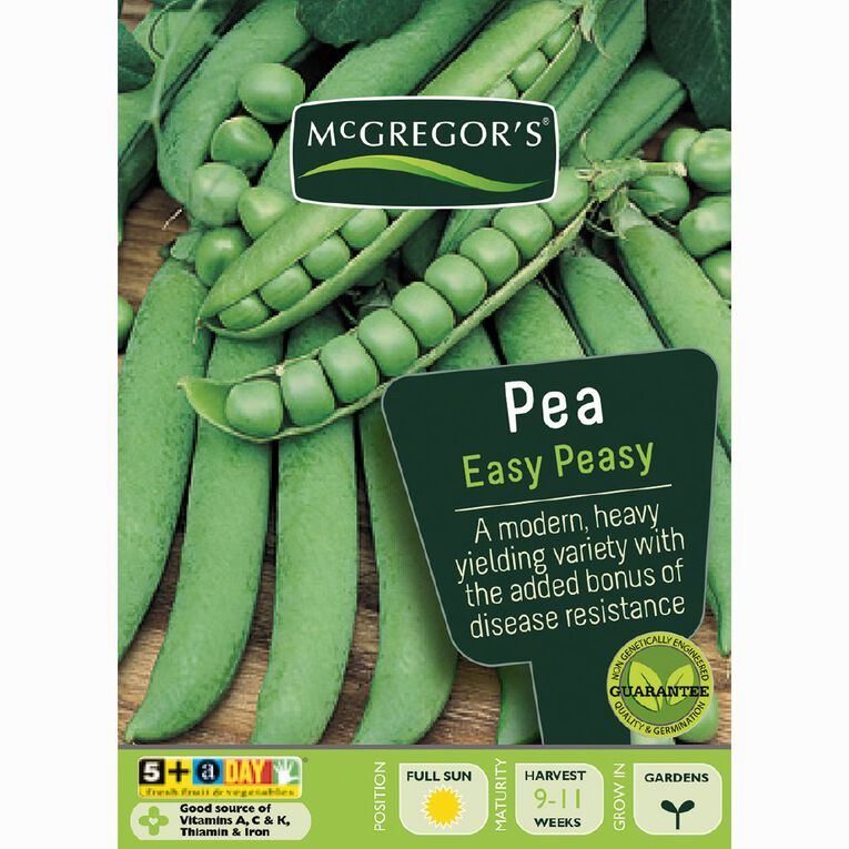 McGregor's Easy Peasy Peas Vegetable Seeds | The Warehouse