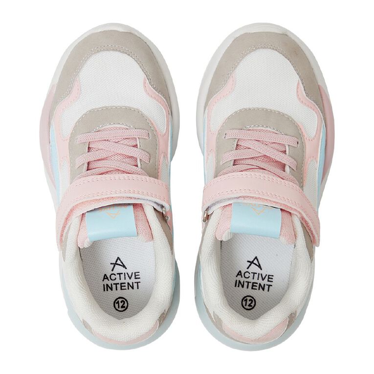 Active Intent Senior Kids' Lia Sneakers White | The Warehouse