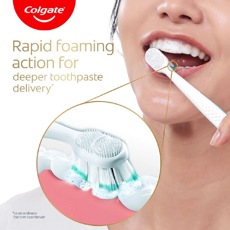 Colgate Total Active Prevention Foaming Clean Toothbrush Medium 1 Pack ...