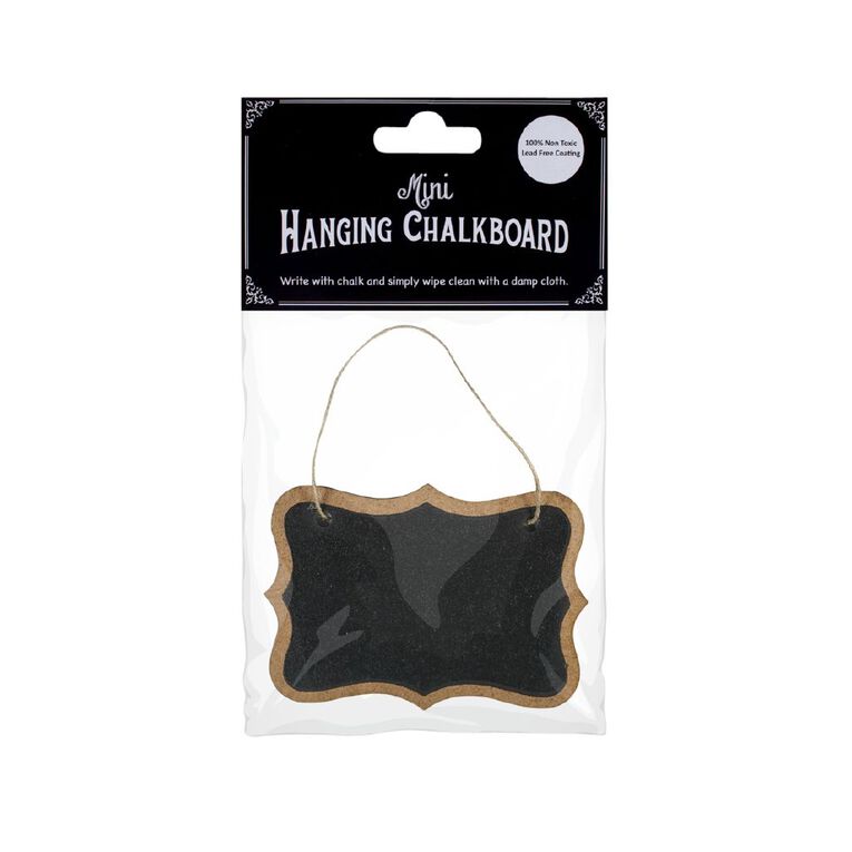 Hanging Mini Chalkboard Sign Braces W 3.25 X H 2.5in | The Warehouse