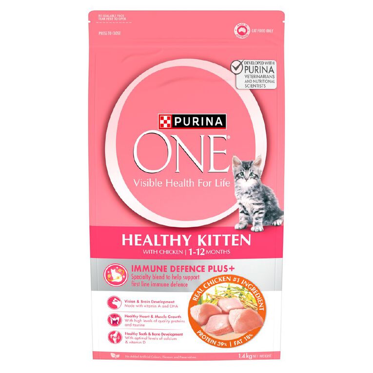 Purina ONE Kitten Chicken Dry Cat Food 1.4kg | The Warehouse