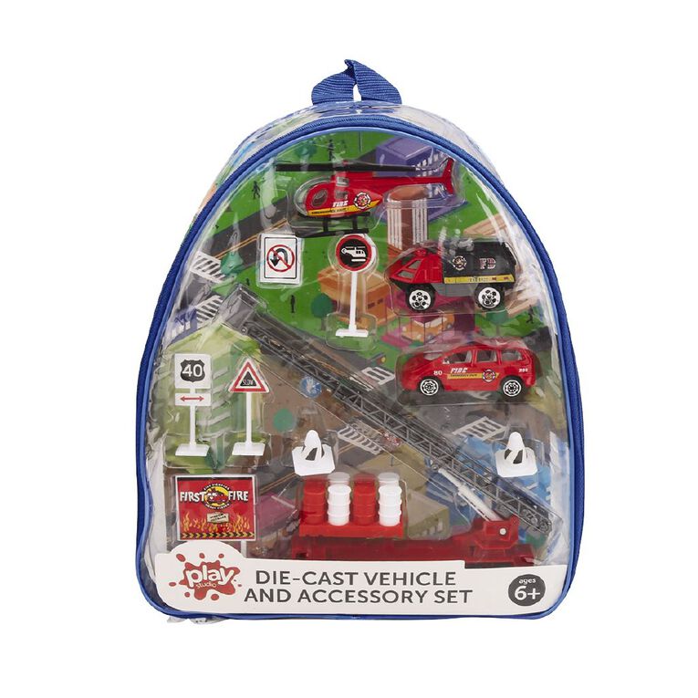 Play Studio Die-Cast Vehicle & Accessory Playset Assorted | The Warehouse