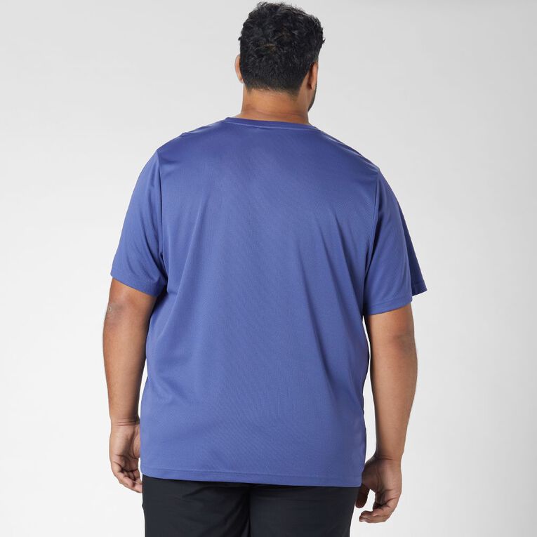 Active Intent Men's Cooldry Tee Blue Mid SKIPPER BL | The Warehouse