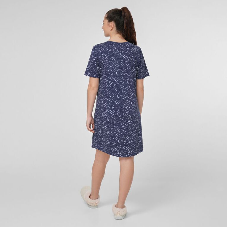 H&H Women's V Neck Nightie Blue Mid | The Warehouse