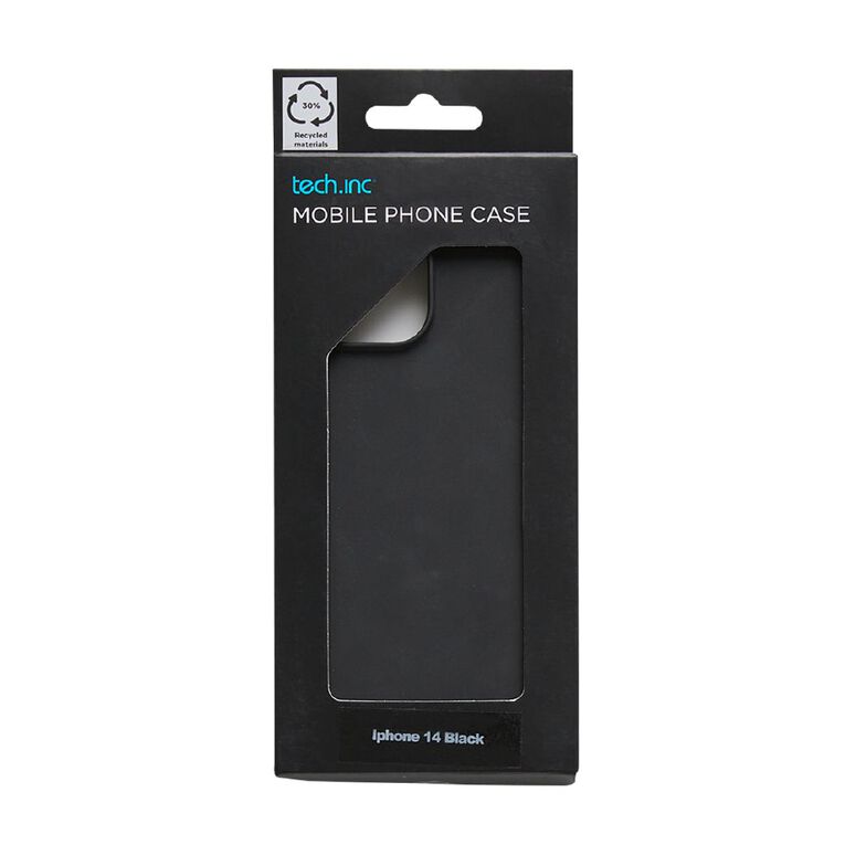 Tech.Inc iPhone 14 TPU Phone Case Black Black | The Warehouse