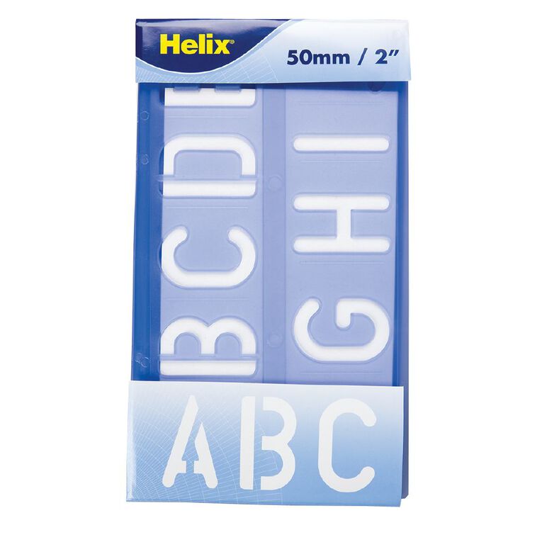 Helix Stencil Lettering 50mm Purple Mid Purple Mid | The Warehouse