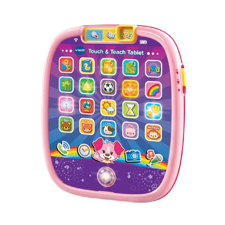 Vtech Touch and Teach Tablet Pink Mid Pink Mid | The Warehouse
