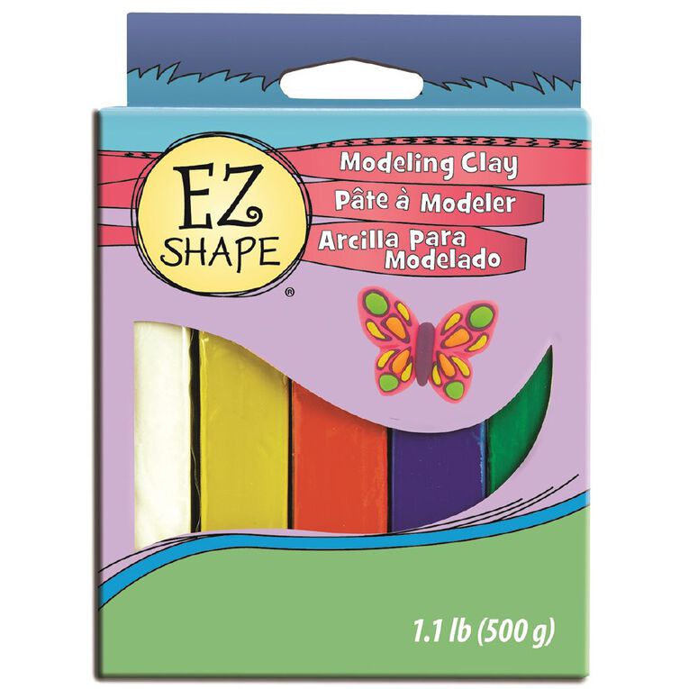 Sculpey EZ Shape Primary Colour Modelling Clay 5 Set | The Warehouse