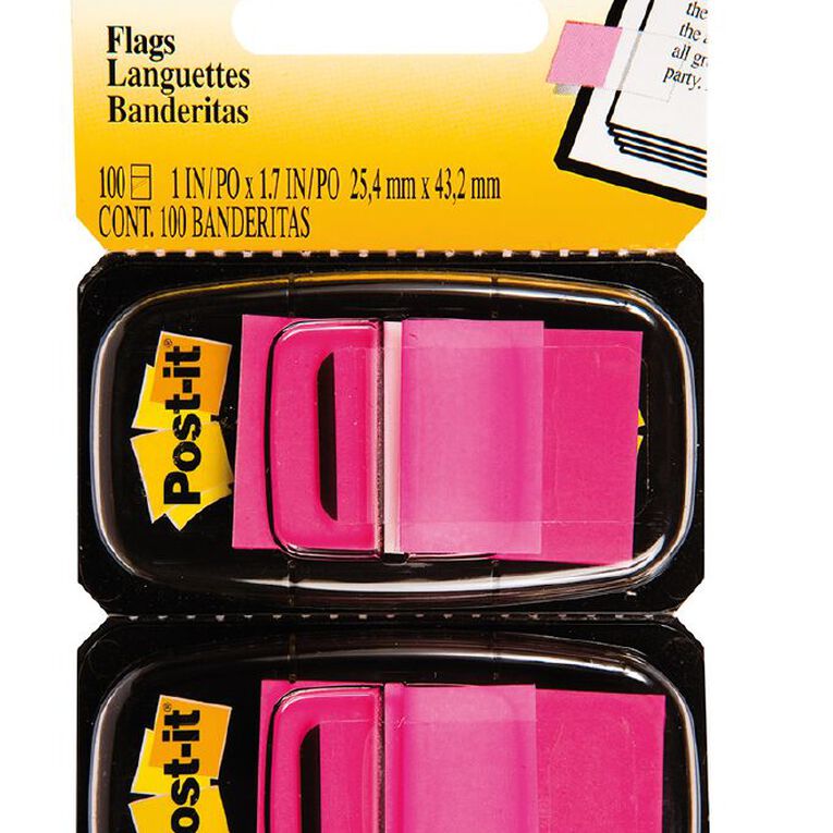 Post-It Flags 2 Pack Bright Pink Mid Pink Mid | The Warehouse