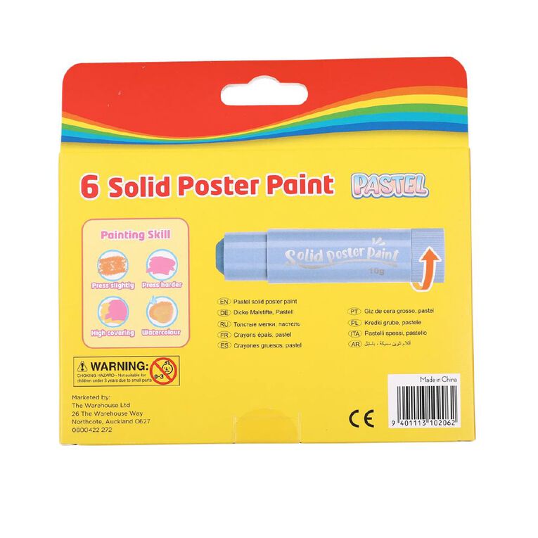 Pastel Solid Poster Paint | The Warehouse