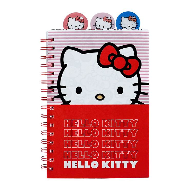 Hello Kitty Sprial Note Book With Dividers A5 | The Warehouse