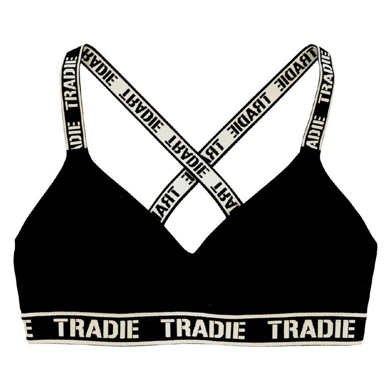 Tradie Women's Wirefree Bra Black | The Warehouse