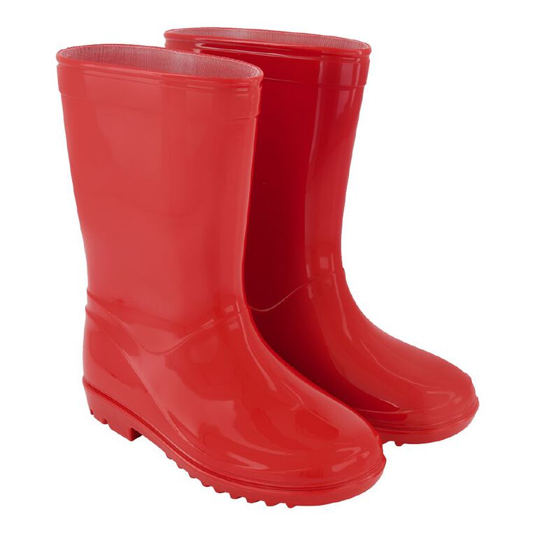 Young Original Senior Kids' Puddle Gumboots Red | The Warehouse