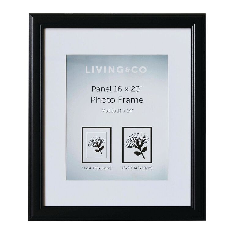 Living & Co Premium Poster Frame Black 8in x 10in Black | The Warehouse