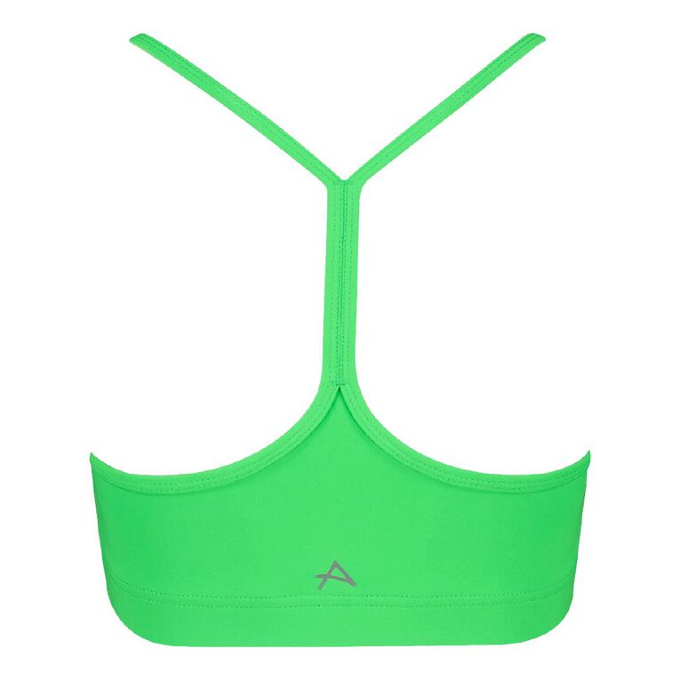 Active Intent Women's Thin Strap Crop Top Green Mid | The Warehouse