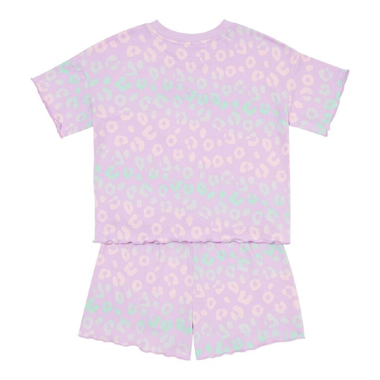 H&H Girls' Soft Touch Pyjamas Set Purple Light | The Warehouse